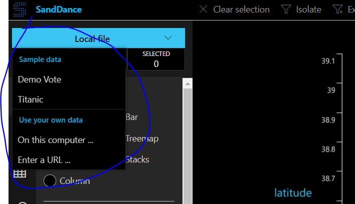 Importing Local Data · Issue #186 · microsoft/SandDance · GitHub
