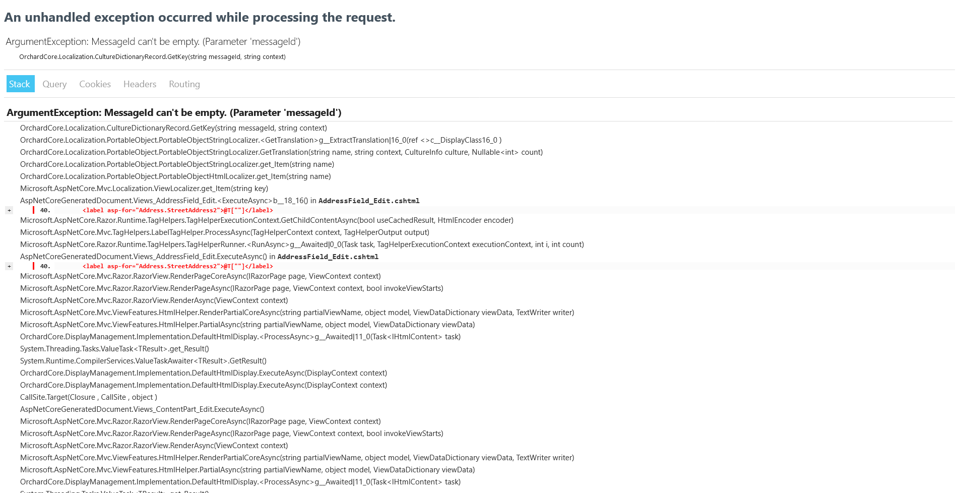 Passing an empty string to localizer crashes if Localization freature is enabled · Issue #12130 ...