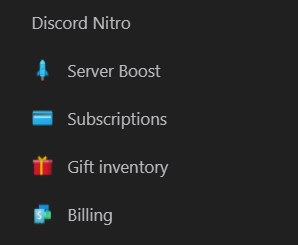 Discord Nitro tab in settings is missing an icon. · Issue #38 · DiscordStyles/Fluent · GitHub