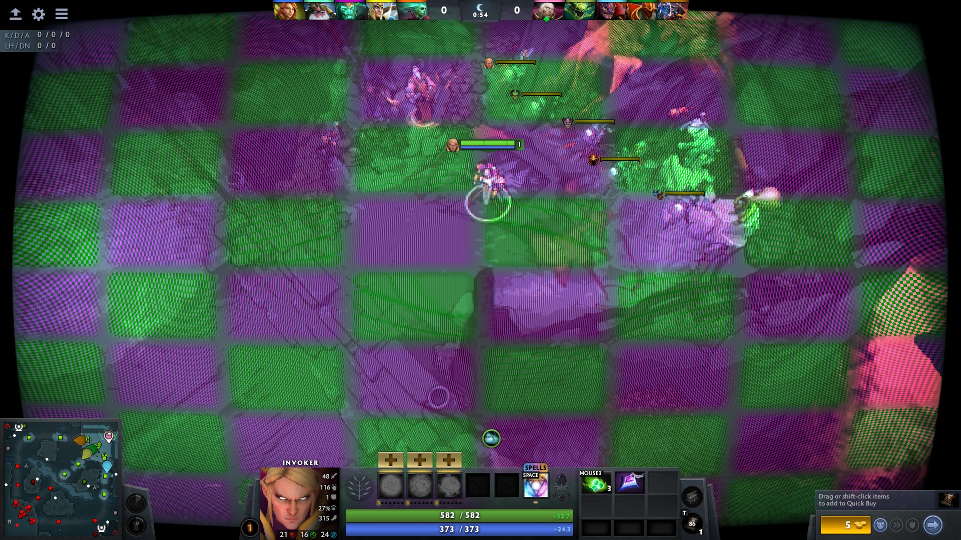 purple and green checkered screen in dota2 match · Issue #10816 · ValveSoftware/Dota2-Gameplay ...
