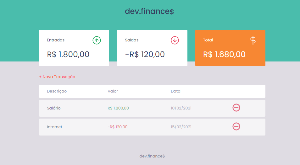 GitHub - RenanMartins90/Desafio-Financas