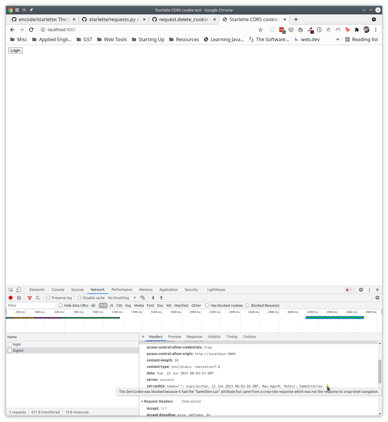 request.delete_cookie fails to delete samesite='none' cookies · Issue #1207 · Kludex/starlette ...