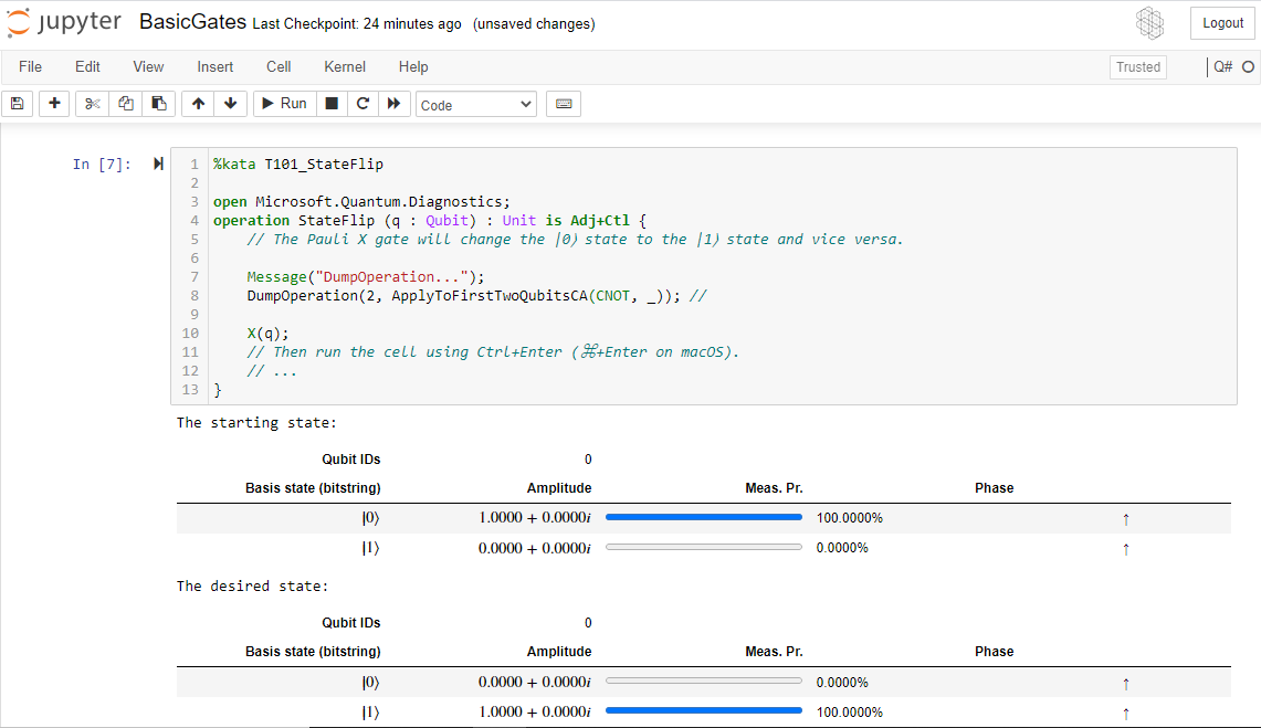Dumpoperation Doesnt Work Inside Kata Cells · Issue 629 · Microsoft Quantumkatas · Github