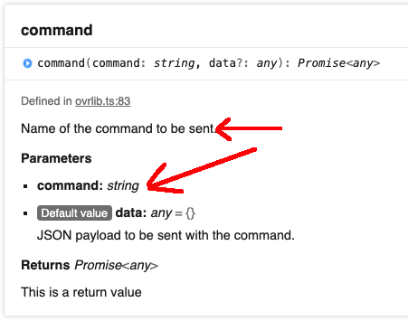 @param with the same name as function rendering as function comment · Issue #1286 · TypeStrong ...