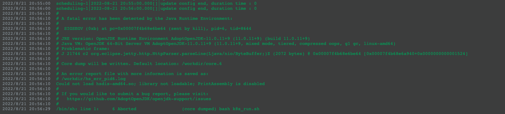 Openjdk 11011 Java Process Error In K8s · Issue 569 · Adoptiumadoptium Support · Github