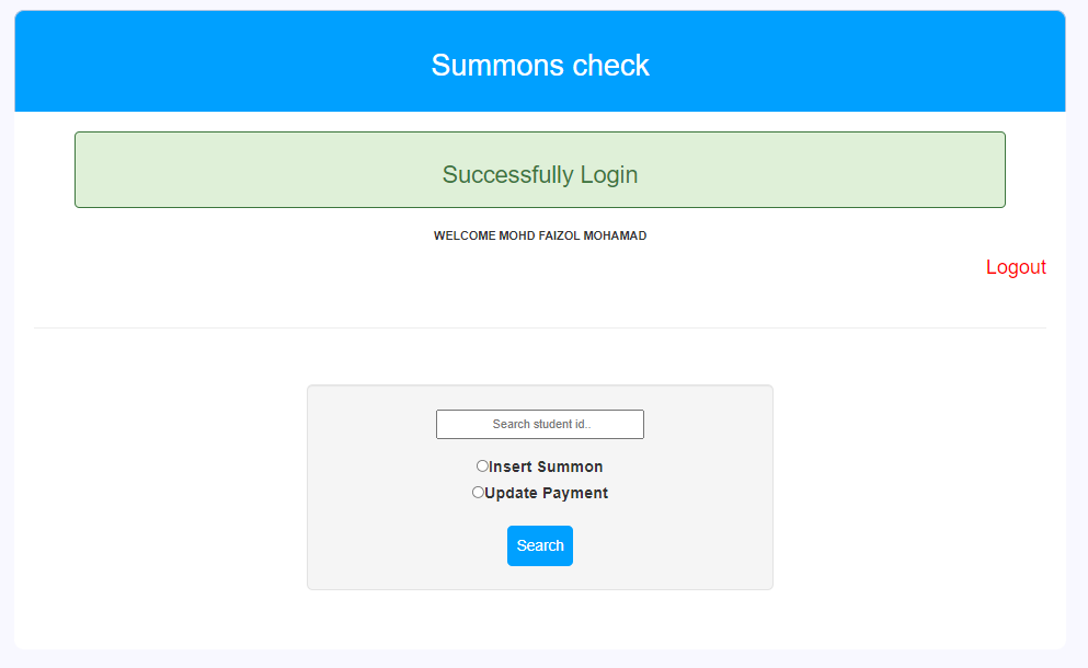 GitHub - iAmeenZ/Student-Summons-System: Student Summons System is an application system for ...
