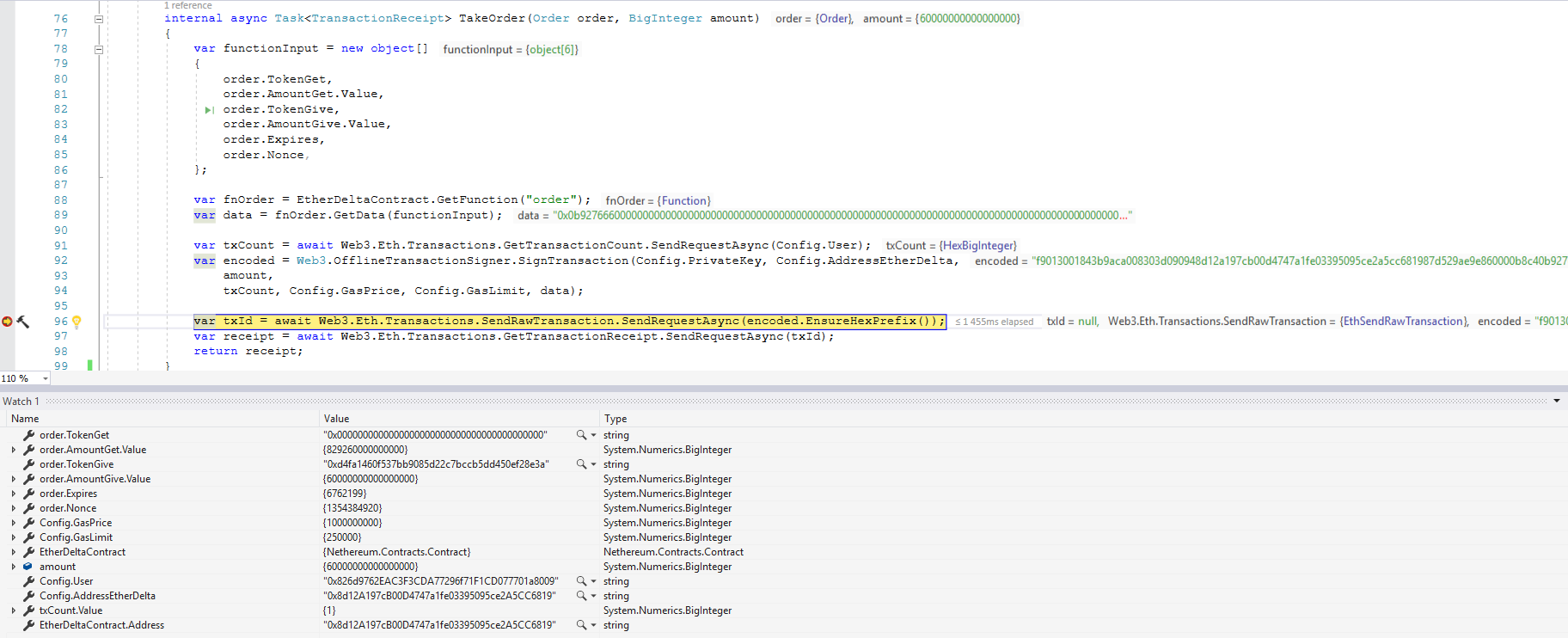 EtherDelta: insufficient funds for gas * price + value · Issue #457 · Nethereum/Nethereum · GitHub