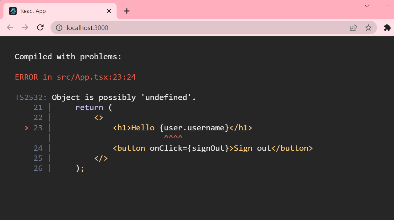 React Typescript Withauthenticator Documentation Doesnt Run · Issue 0810