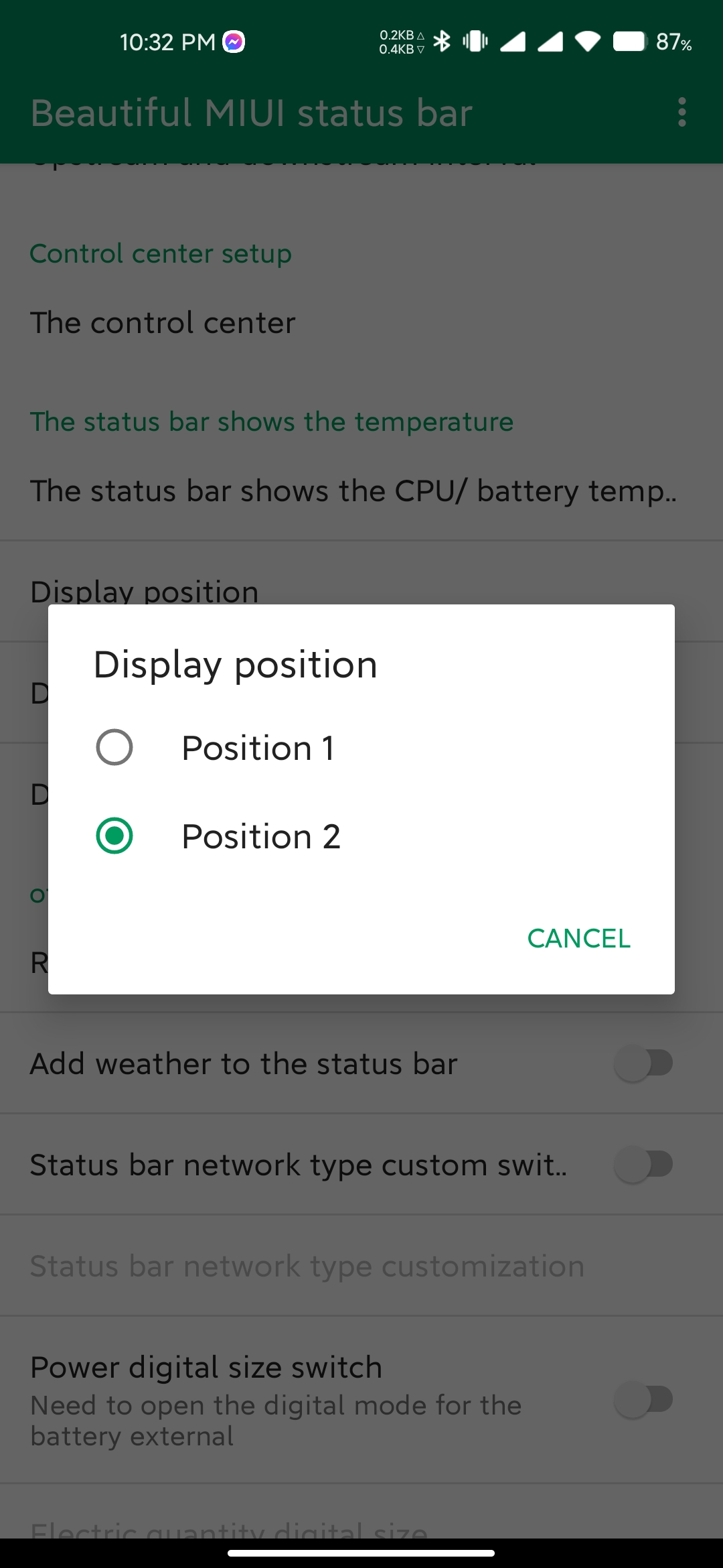 CPU Battery temperature status bar position does not work · Issue #135 · yonghen/chimi- · GitHub