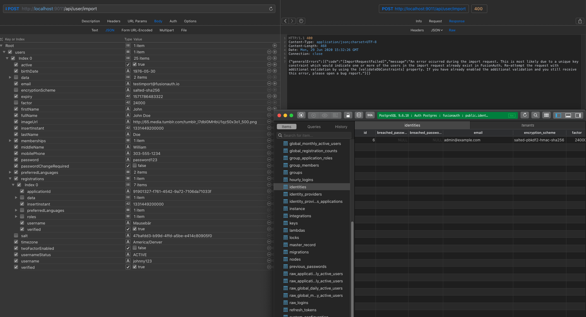 Consistently hitting validateDbConstraints error while importing a user · Issue #709 ...