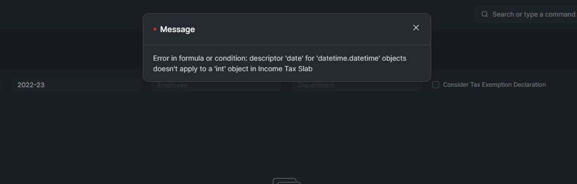 Income Tax Computation Report Error · Issue #307 · frappe/hrms · GitHub