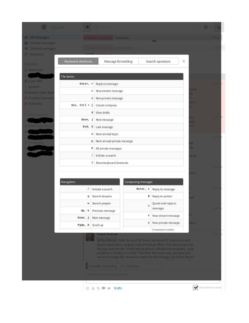 Make keyboard shortcut pop-up printable (e.g., as refcard / quickref ...