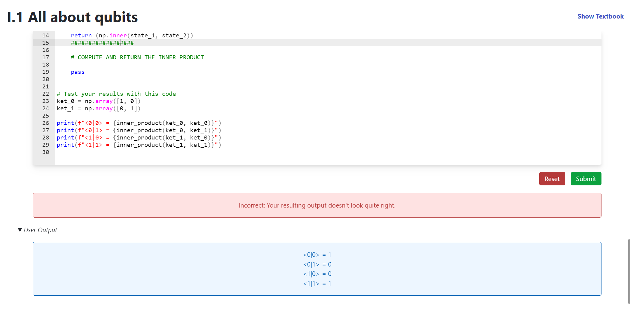 Bug in Codercise I.1.2 · Issue #30 · XanaduAI/Xanadu-Quantum-Codebook · GitHub