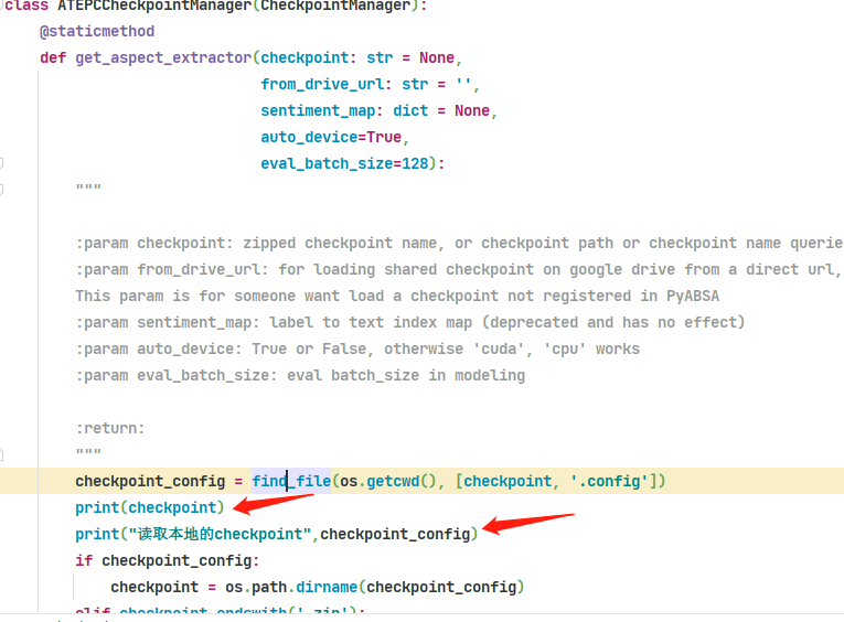 关于加载本地的模型 checkpoint · Issue #128 · yangheng95/PyABSA · GitHub