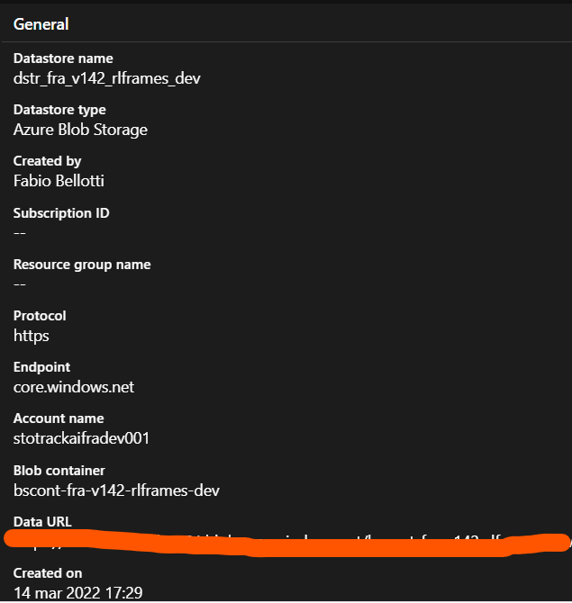 AzureML: Datastore created with no subscription_id and resource_group · Issue #6407 · Azure ...