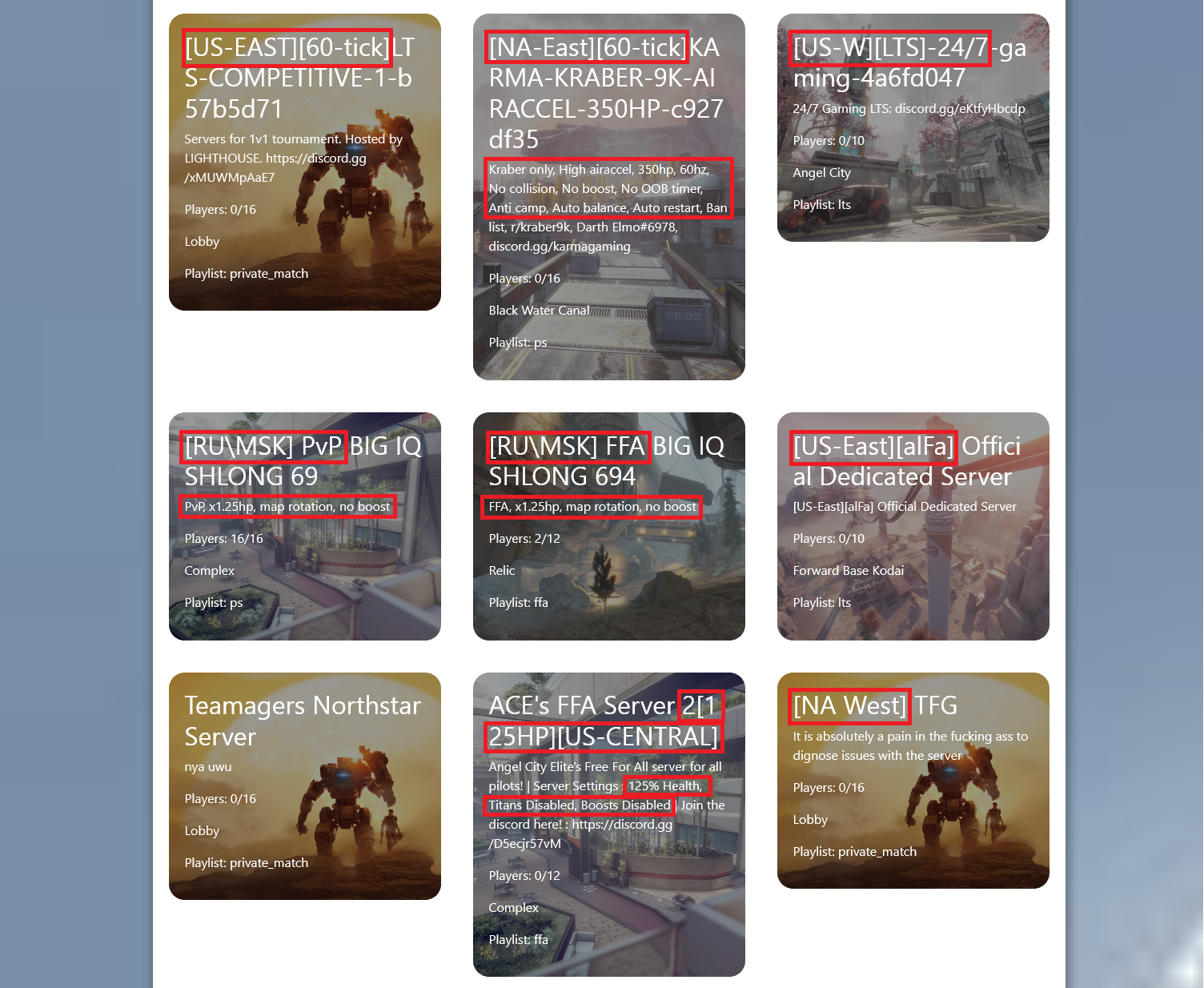 Add support for tags in server browser · Issue #131 · R2Northstar/Northstar · GitHub