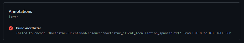 Issues with encoding of Spanish localisation · Issue #223 · R2Northstar/NorthstarMods · GitHub