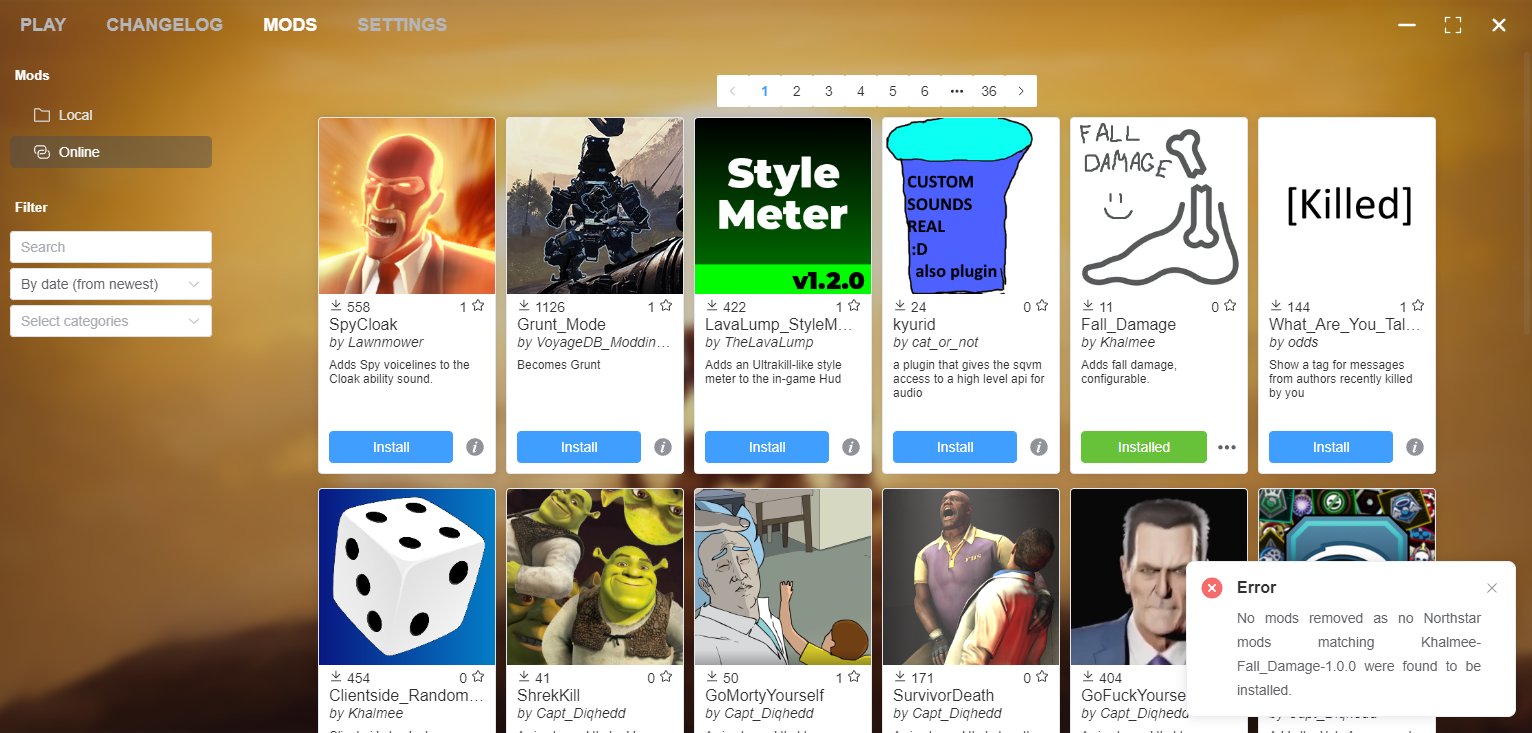 Removing Thunderstore mod broken · Issue #269 · R2NorthstarTools/FlightCore · GitHub