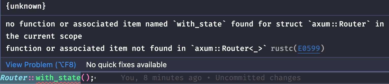 Locally, I dont see a a function `Router::with_state` · Issue #1530 ... Locally, I dont see a a function `Router::with_state` · Issue #1530 ...