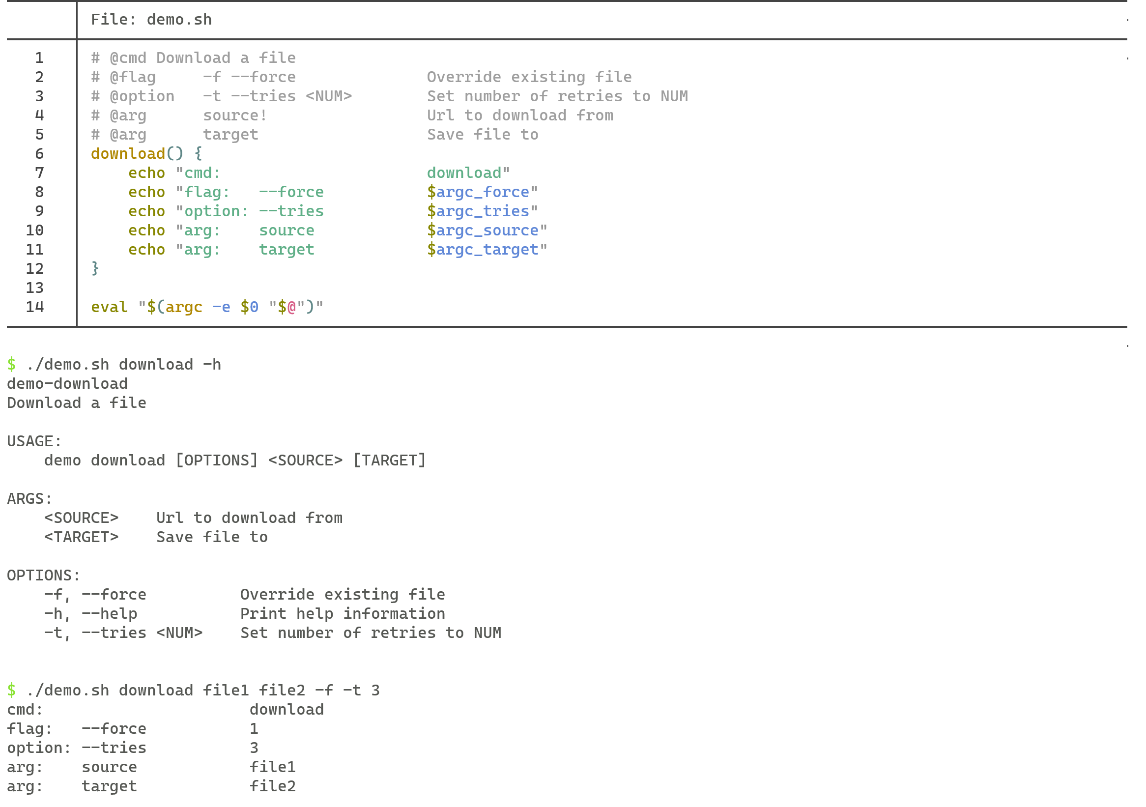 【工具自荐】argc 通过写注释的方式写shell脚本命令行应用 · Issue 2248 · Ruanyfweekly · Github