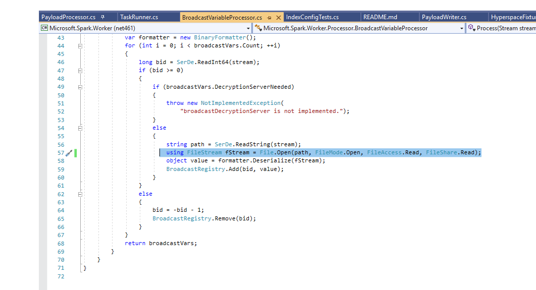 [BUG]: Error when i run batch udf + broadcast variable on cluster · Issue #597 · dotnet/spark ...
