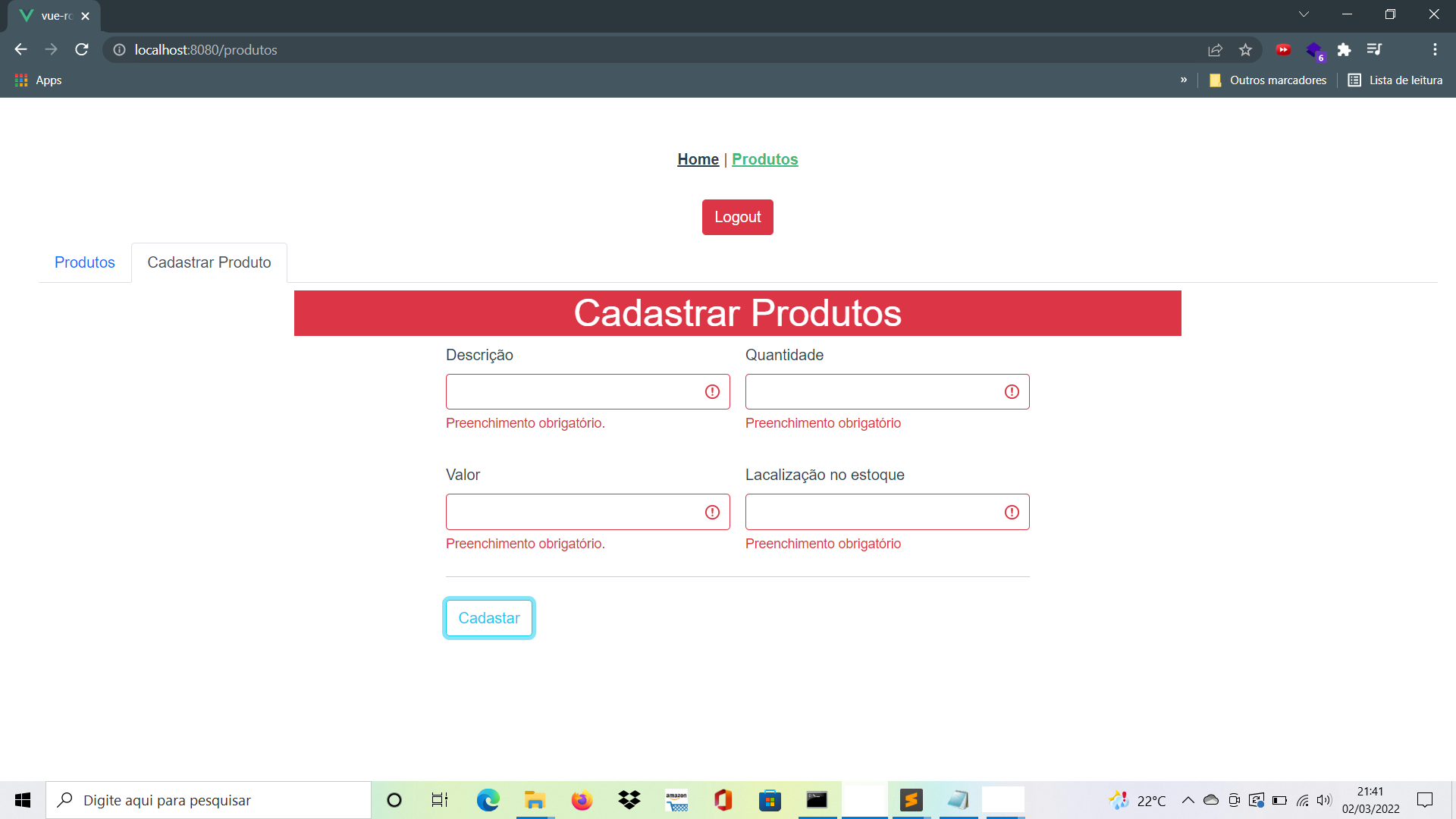 GitHub - JefersonGarcia2018/vue-router-vuex: Projeto prático de Vue.js ...
