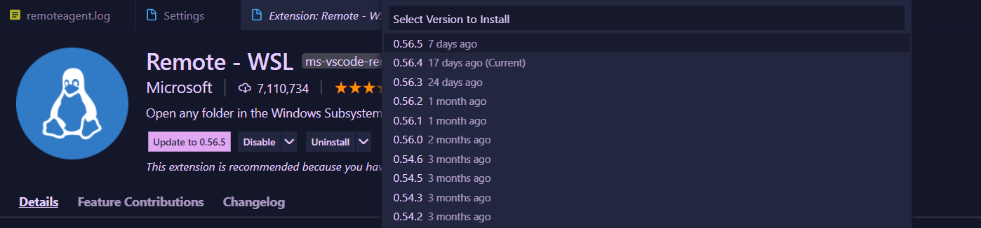 Installing extensions in WSL Remote: Ubuntu 20.04 hangs forever (and other issues) · Issue #5226 ...