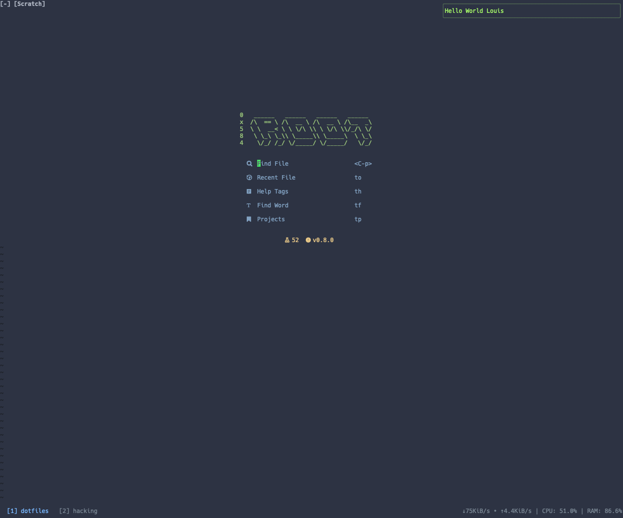 GitHub - louishuyng/dotfiles: dotfiles and Lua Neovim 🛼