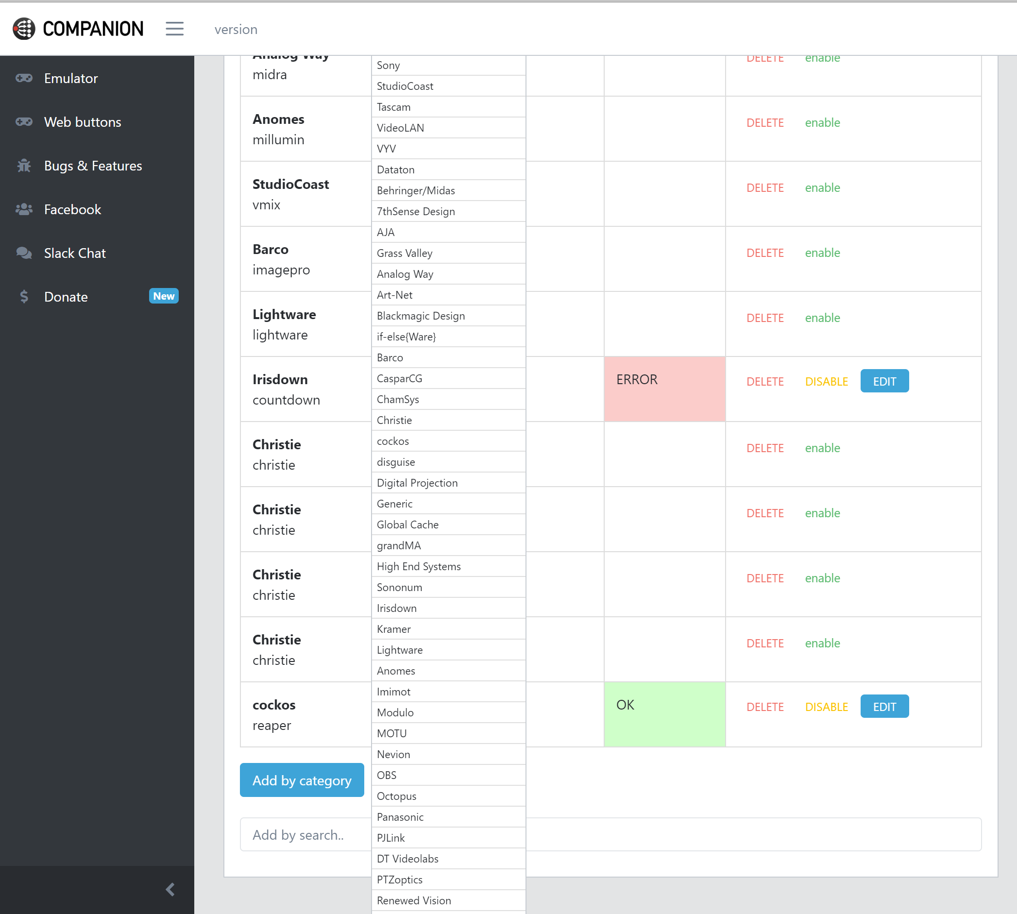 GUI BUG: Add Instance drop-down menus break when display config changes · Issue #362 · bitfocus ...