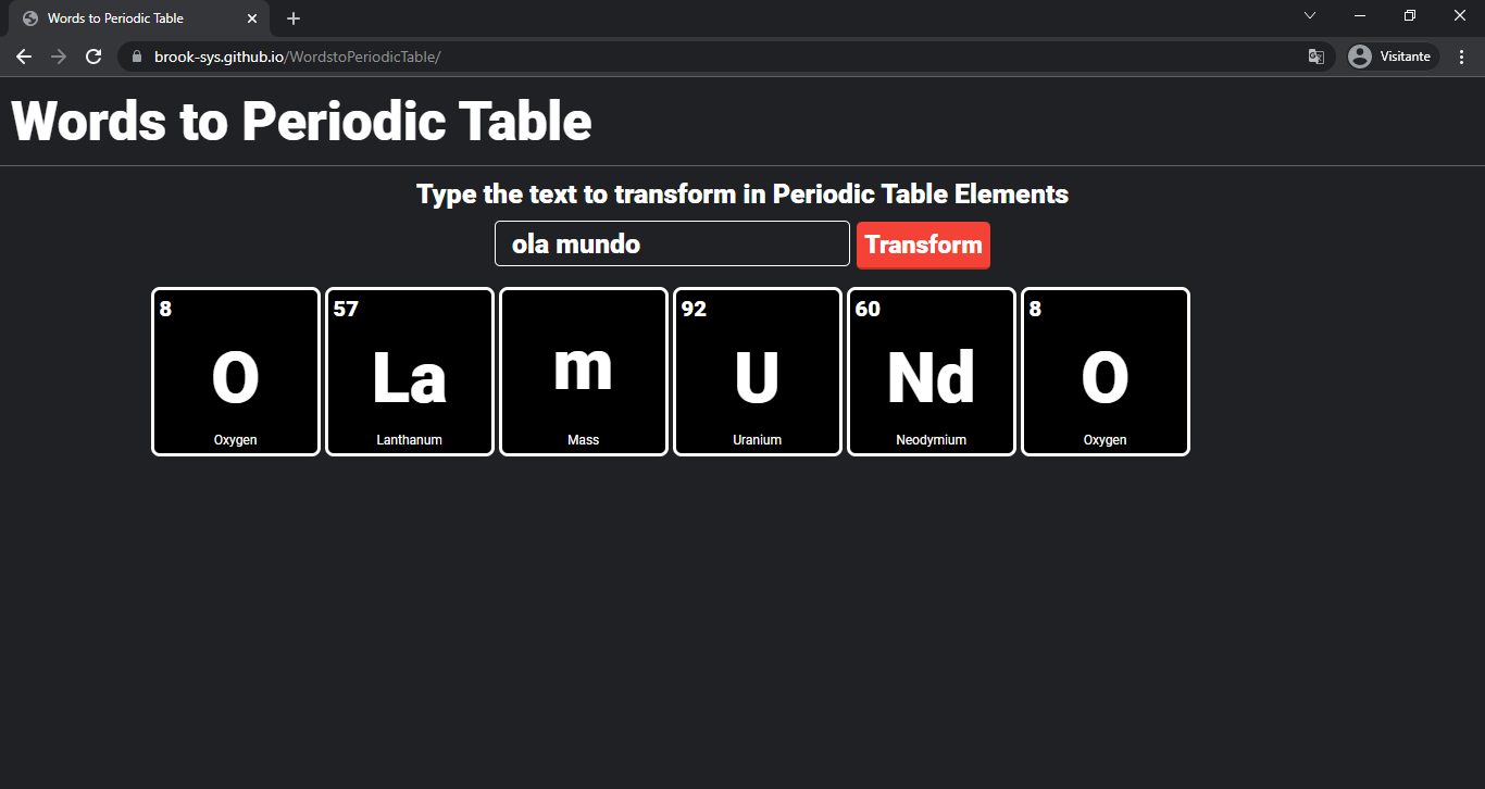 GitHub - Brook-sys/WordstoPeriodicTable