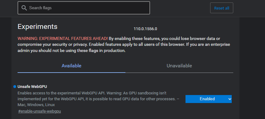 Don't show anything on Edge dev browser · Issue #13 · kainino0x/webgpu-cross-platform-demo · GitHub