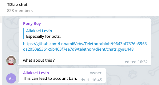 Couldn't scrape members · Issue #3709 · LonamiWebs/Telethon · GitHub