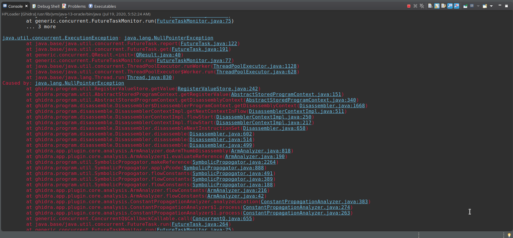 concurrency exception in ghidraScript · Issue #2115 · NationalSecurityAgency/ghidra · GitHub