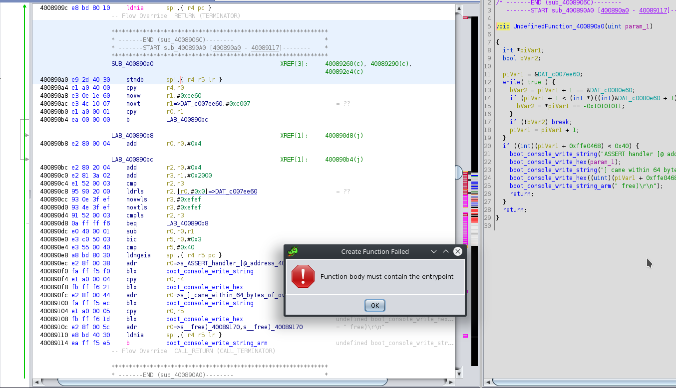 Create Function Failed: Function body must contain the entrypoint ...