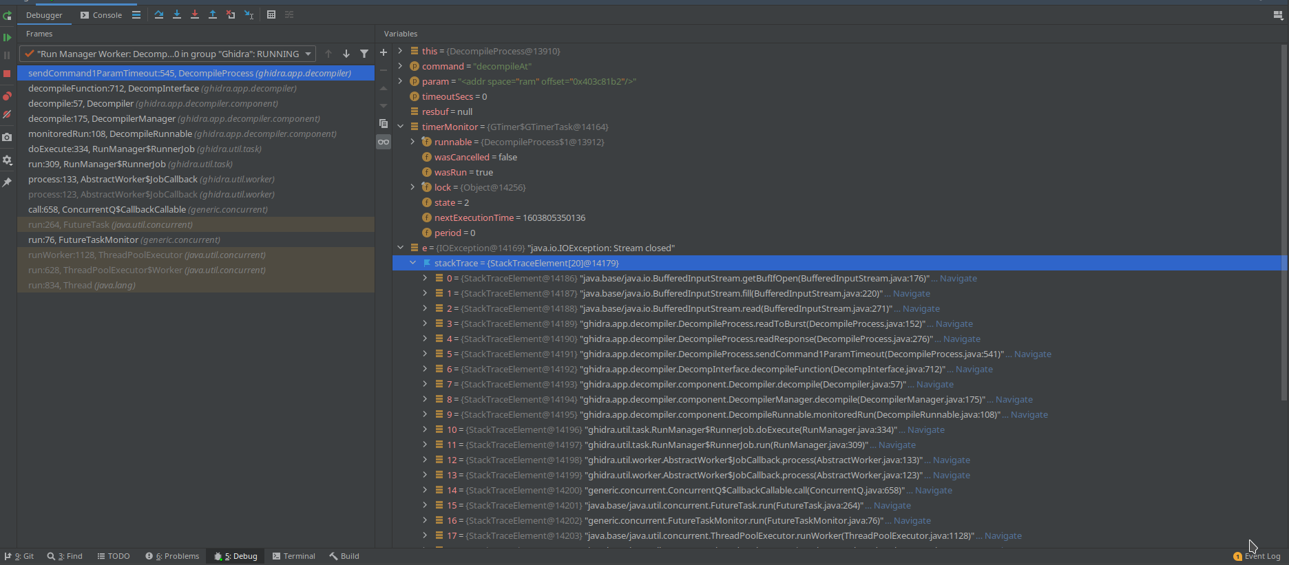 Exception while decompiling X: process: timeout · Issue #2406 · NationalSecurityAgency/ghidra ...