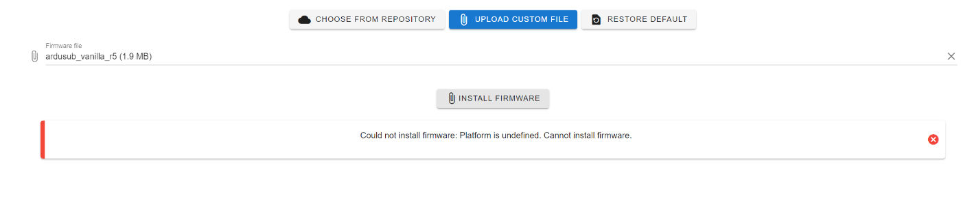 Firmware updater: It should show the detected device/board, and not ...