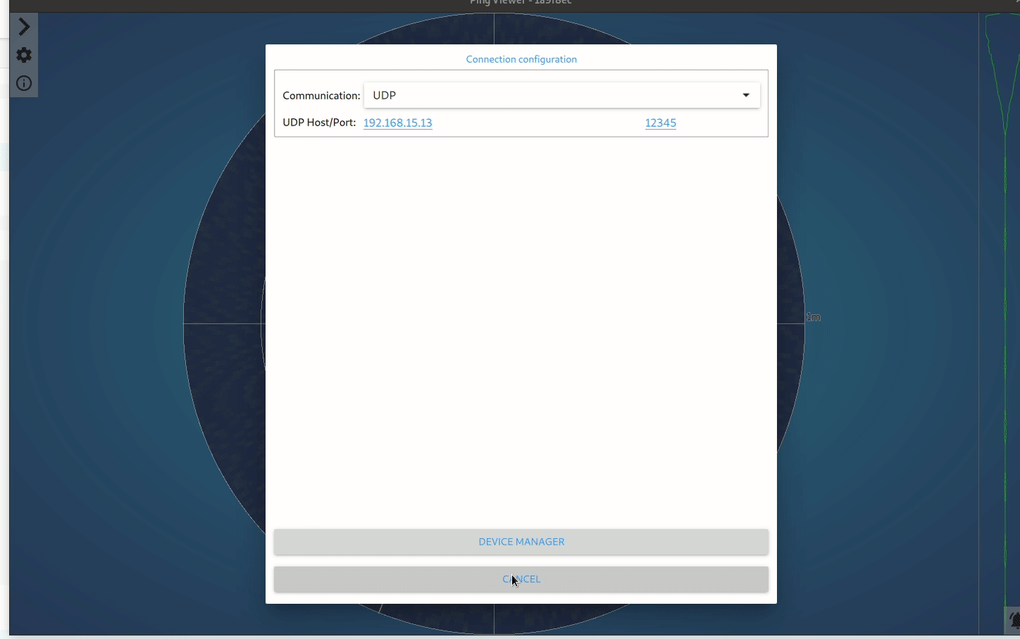 Weird delay after leaving device manager · Issue #577 · bluerobotics/ping-viewer · GitHub