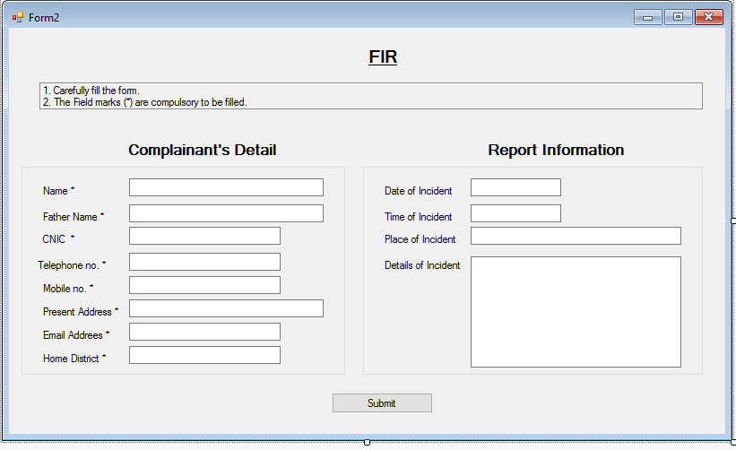 GitHub - Ehtish/FIR-management-system