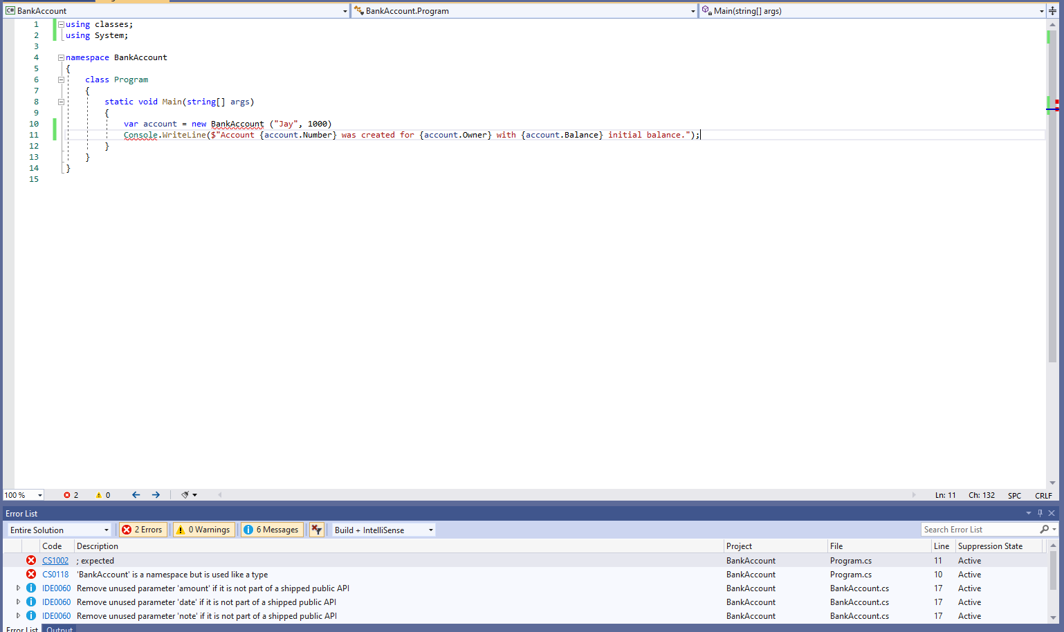 Error - Code doesn't work · Issue #20472 · dotnet/docs · GitHub