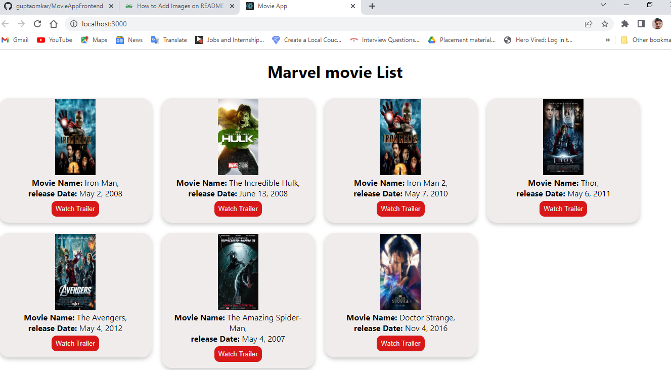GitHub - guptaomkar/MovieAppFrontend