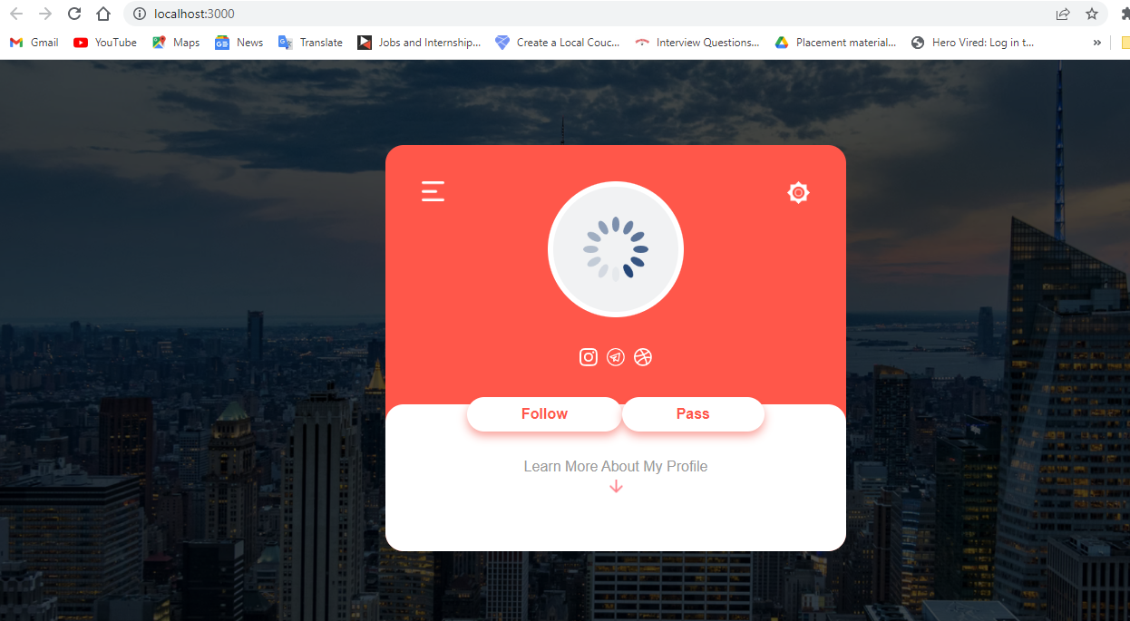 Github Guptaomkarprofiler Profiler Is The App Created Using Reactjs It Shows Random Users On 