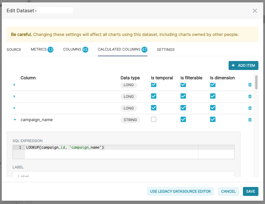 Searching A Filter On A Druid Lookup Calculated Column Fails · Issue 14131 · Apachesuperset