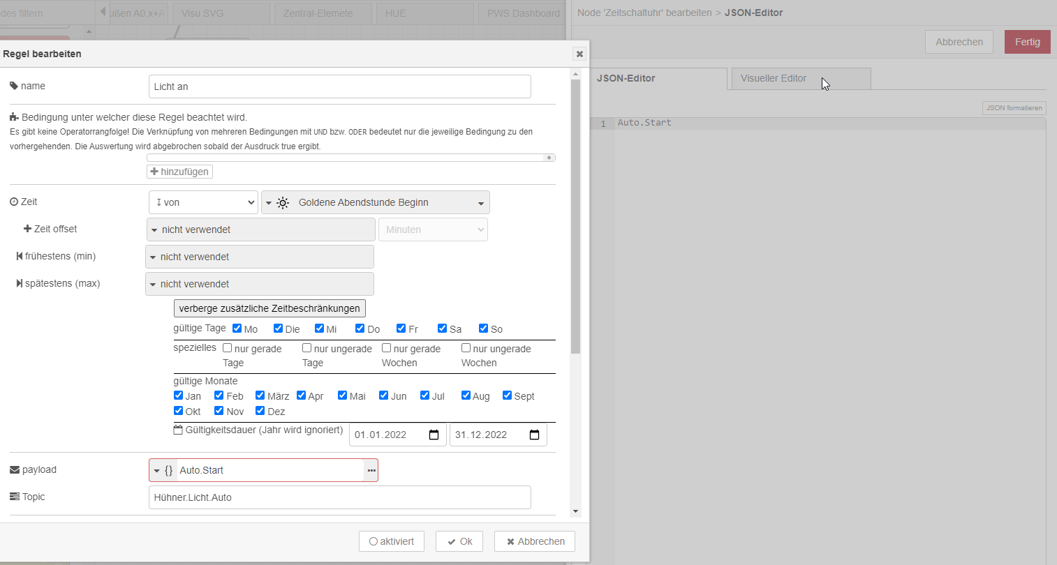 Editing Rule Problems With Json And Jsonata · Issue 432 · Rdmtcnode Red Contrib Sun Position