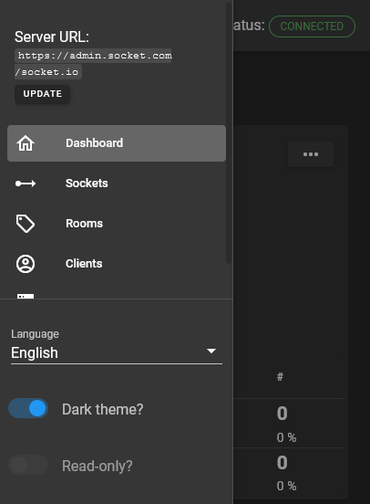 Update support for small screens. by frozeeen · Pull Request #31 · socketio/socket.io-admin-ui ...