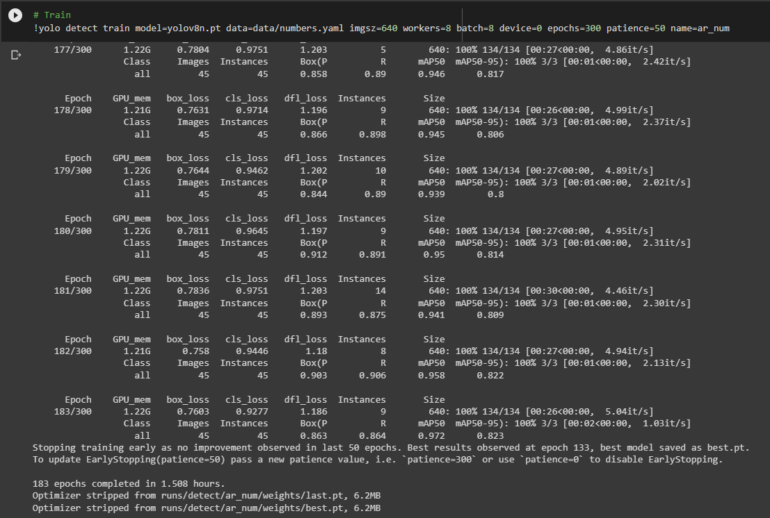 How you can change patience value when continuous training yolov8 ...