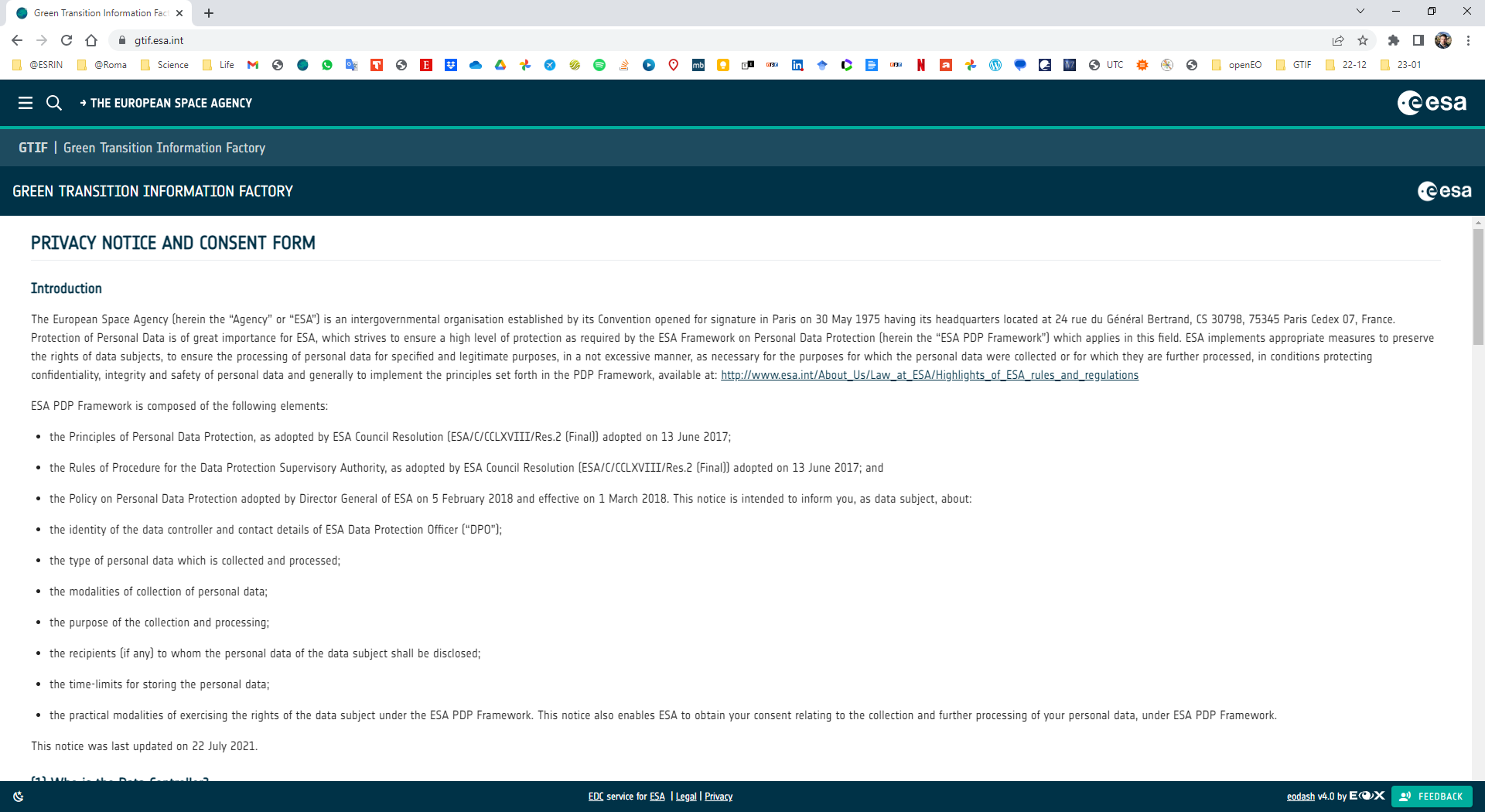 GDPR compliance issues for beta release · Issue #1941 · eurodatacube/eodash · GitHub