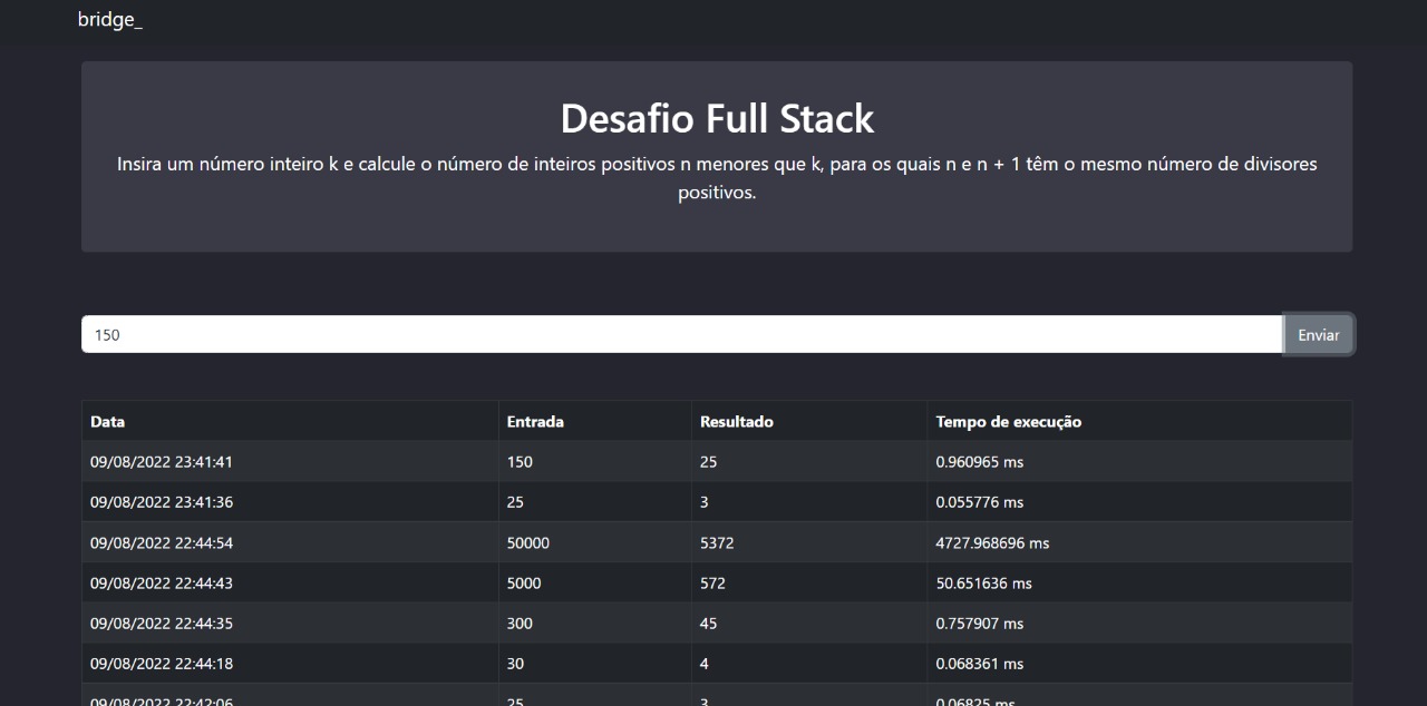 GitHub - matheuslanger/Desafio_Bridge: Repositório do desafio para ...