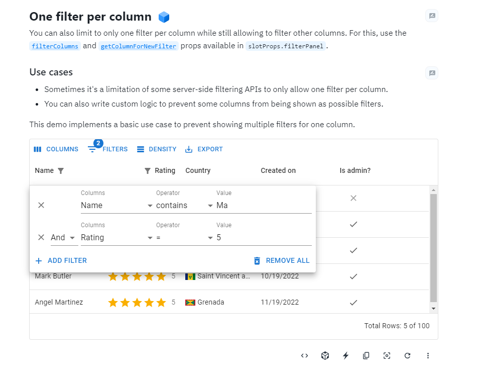 Data Grid Multi Filters With Operator · Microsoft Fluentui Blazor · Discussion 442 · Github 4570