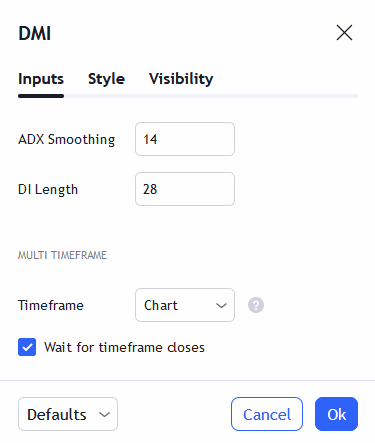 Help with DMI/ADX indicator to match TV · Issue #8584 · freqtrade/freqtrade · GitHub
