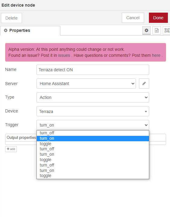 Device Node Hide Text On Action Trigger Combobox · Issue 581 · Zachowj Node Red Contrib Home